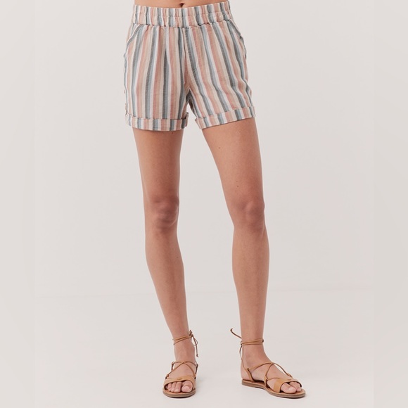 Pact | Shorts | Pact Stucco Vertical Stripe The Harbour Tabbed Short ...